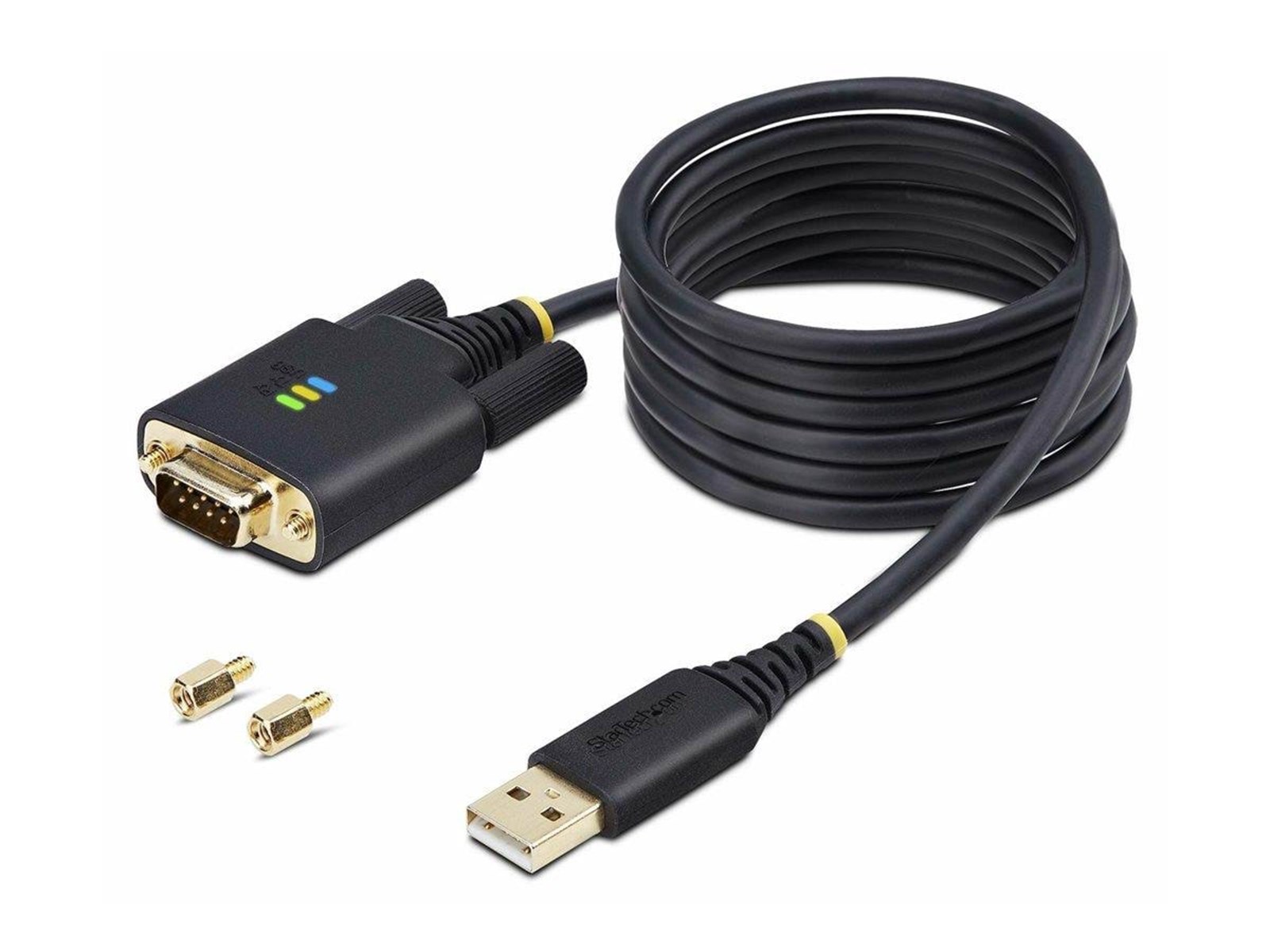 StarTech.com 6.6ft/2m USB to Null Modem Serial Adapter Cable FTDI RS232 ...