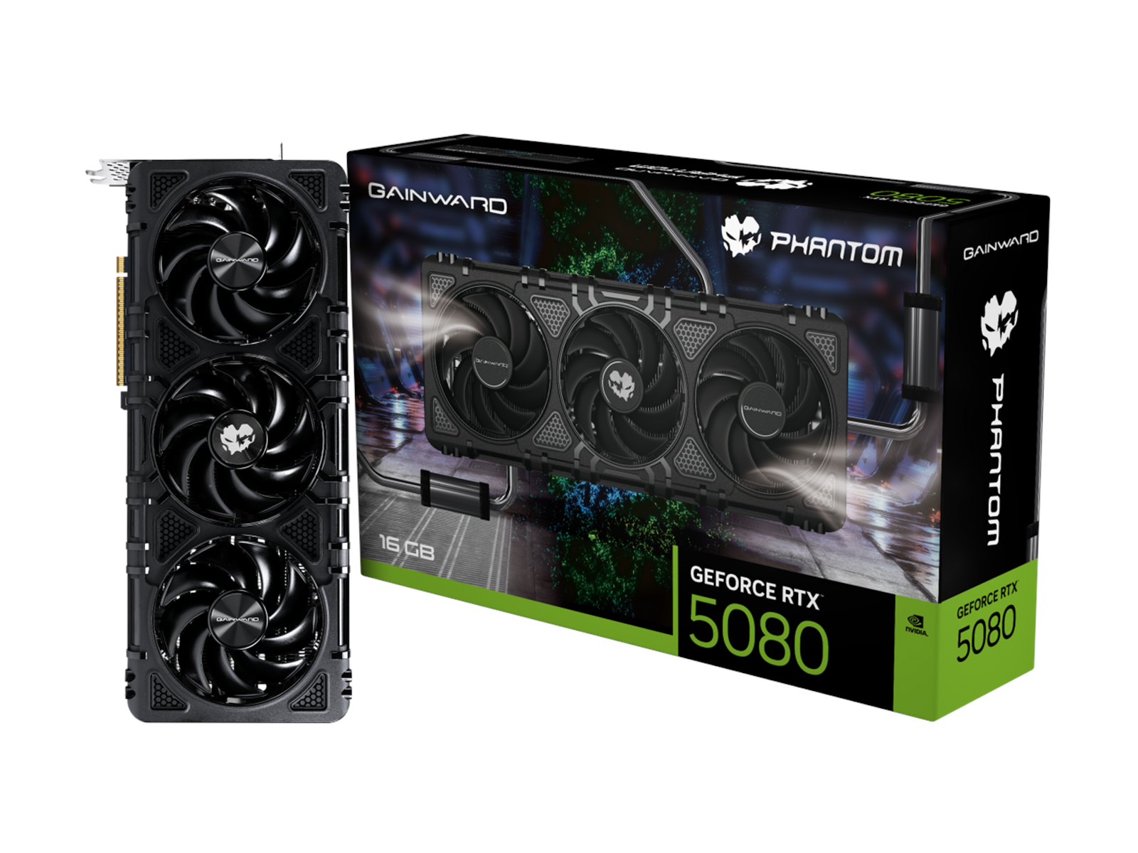 Gainward GeForce RTX 5080 Phantom - 16GB GDDR7 RAM - Grafikkort