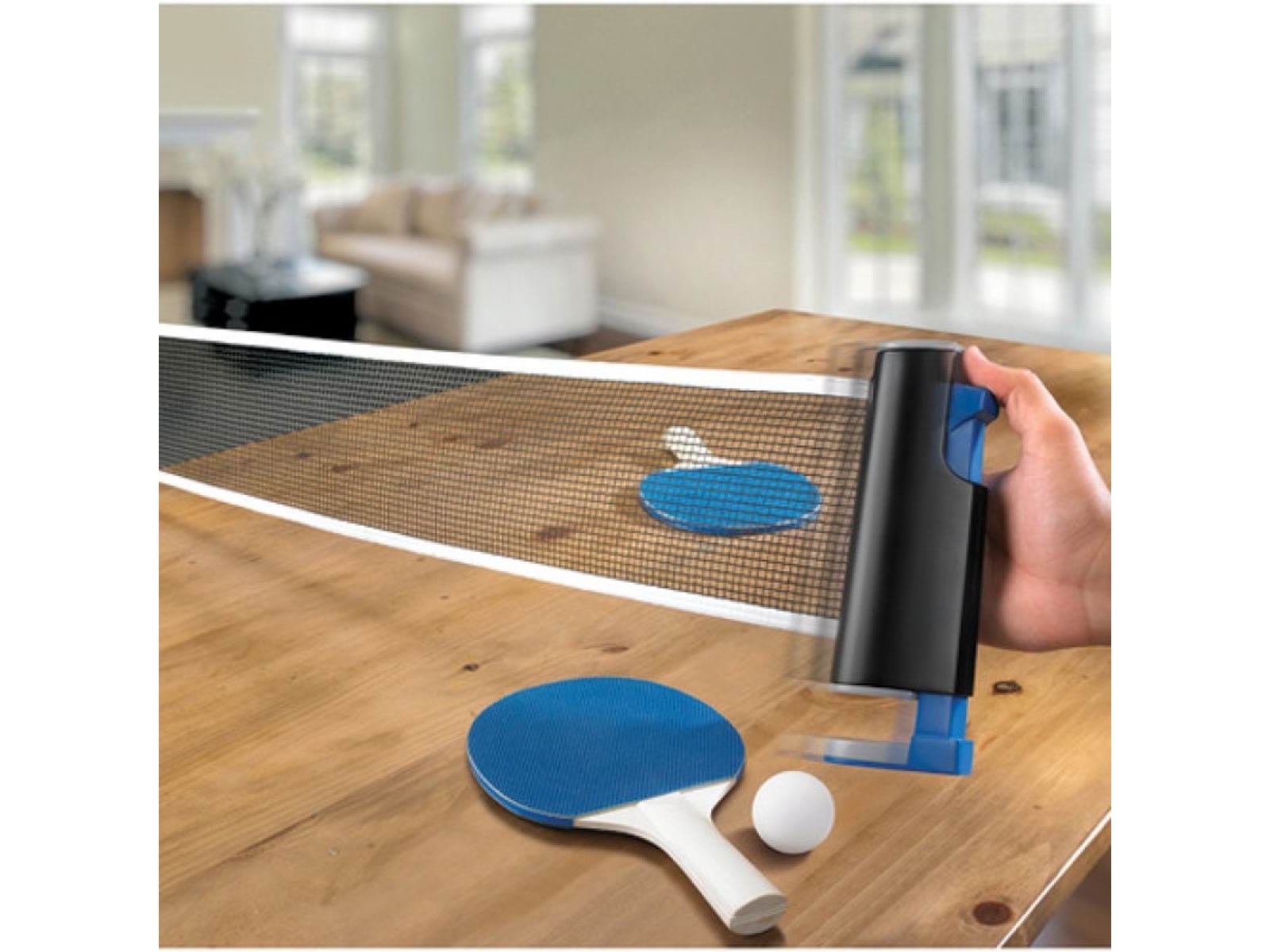 Pro Bordtennis sæt - Flex net med 2 bat og bolde | Billig