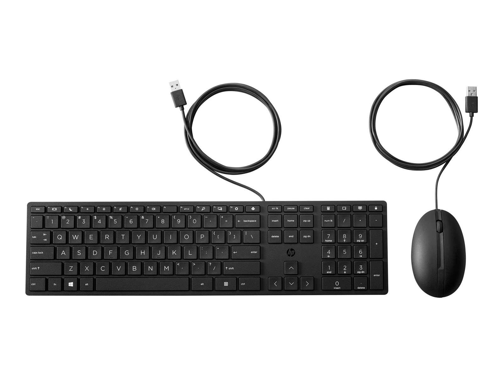 HP Desktop 320MK - Tastatur & Mus sæt - Dansk - Sort | På lager