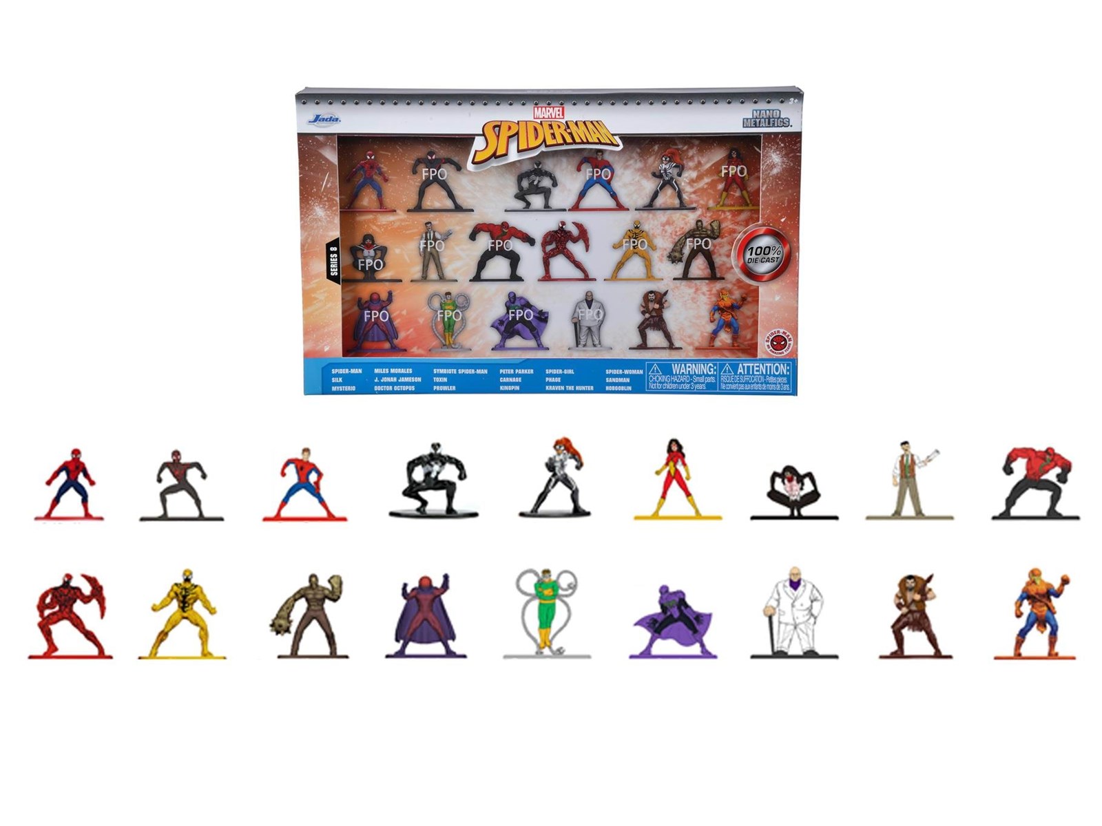 Jada Toys Jada Die-Cast Marvel Multi Pack Nano Action Figures - Wave 8