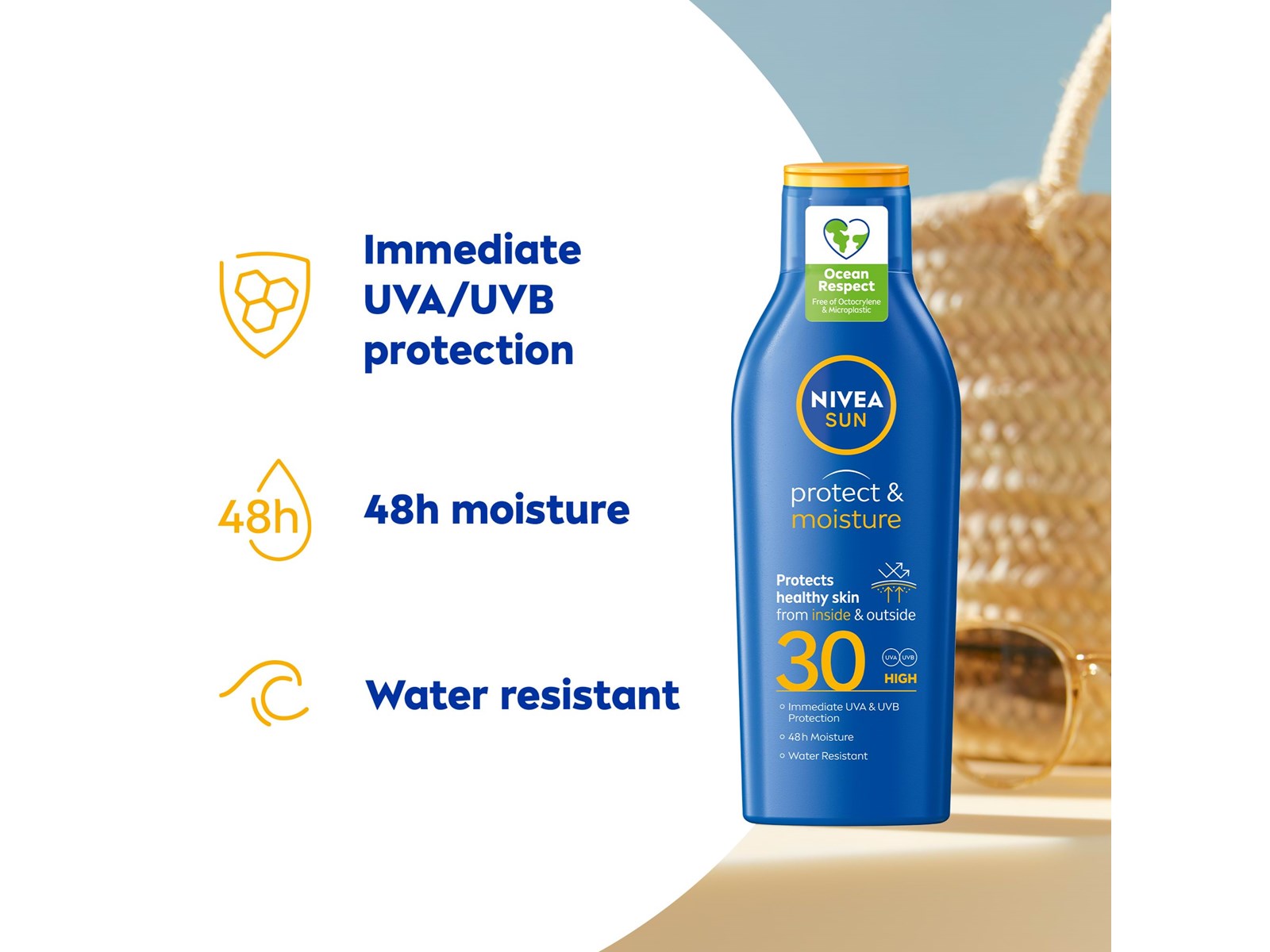 Nivea Protect & Moisture Lotion SPF 30 200 ml | På lager | Billig