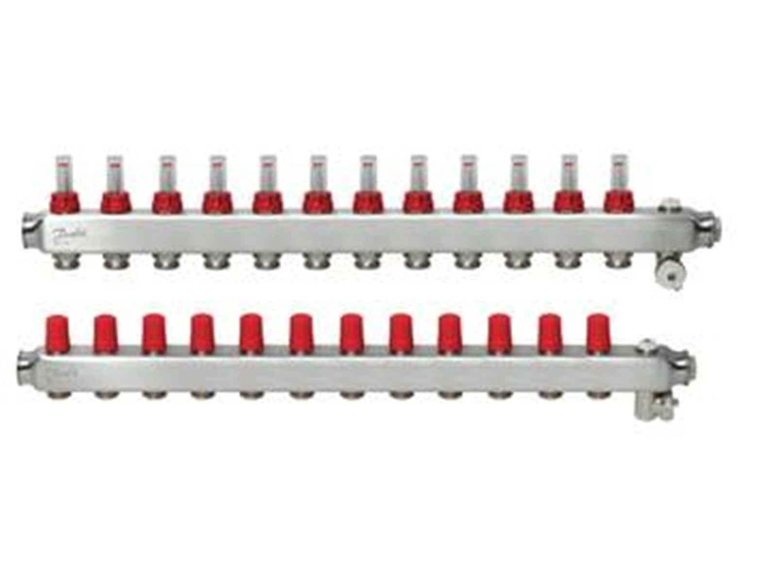Danfoss gulvvarmemanifold 12+12 SSM med flowmeter | Billig