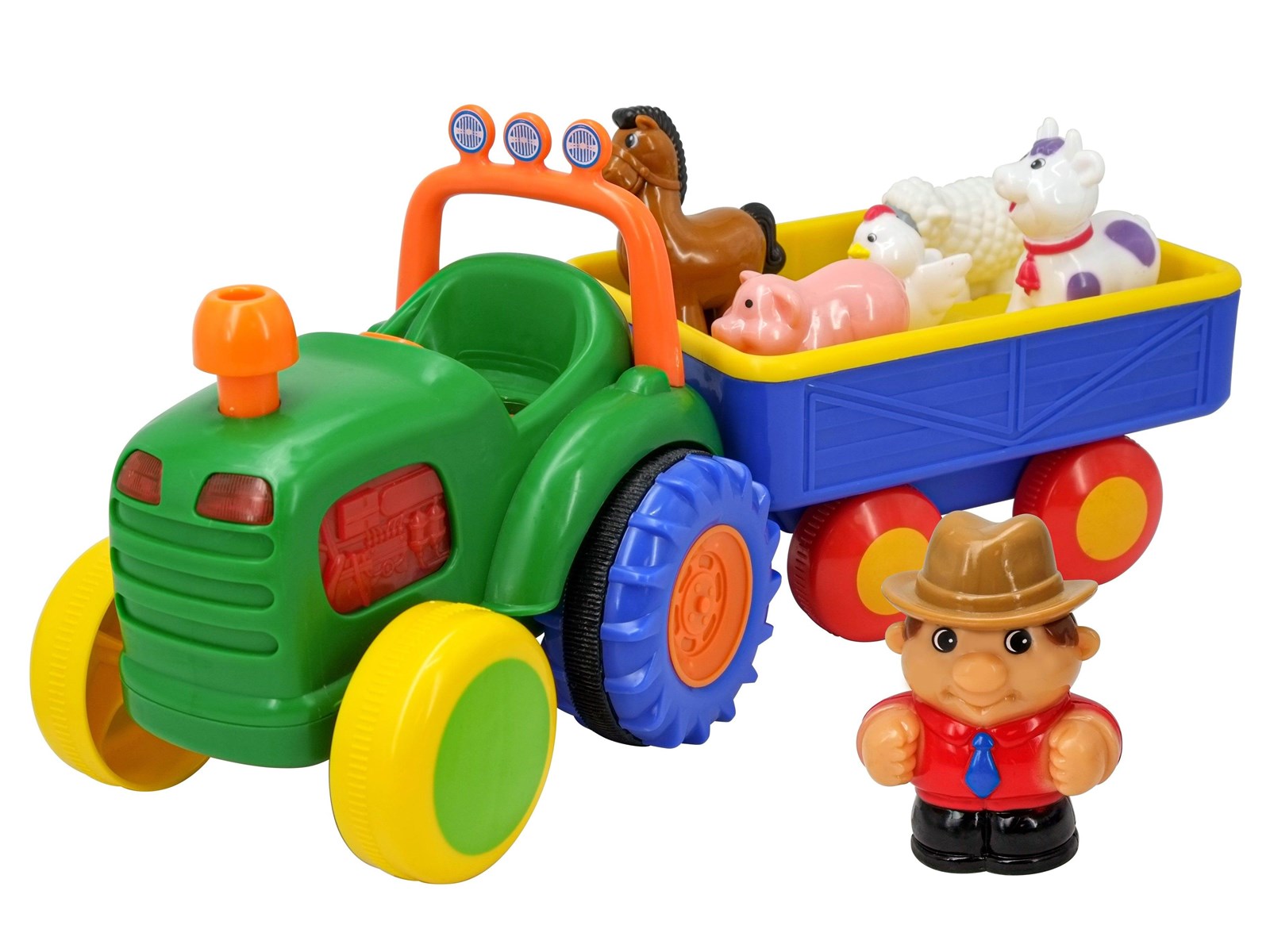 Kiddieland Farm Tractor With Trailer | På lager | Billig
