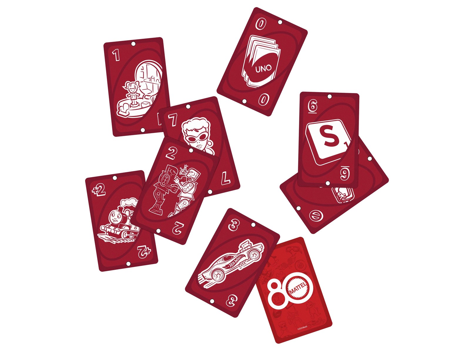 UNO Mattel 80th Ruby Red | Billig