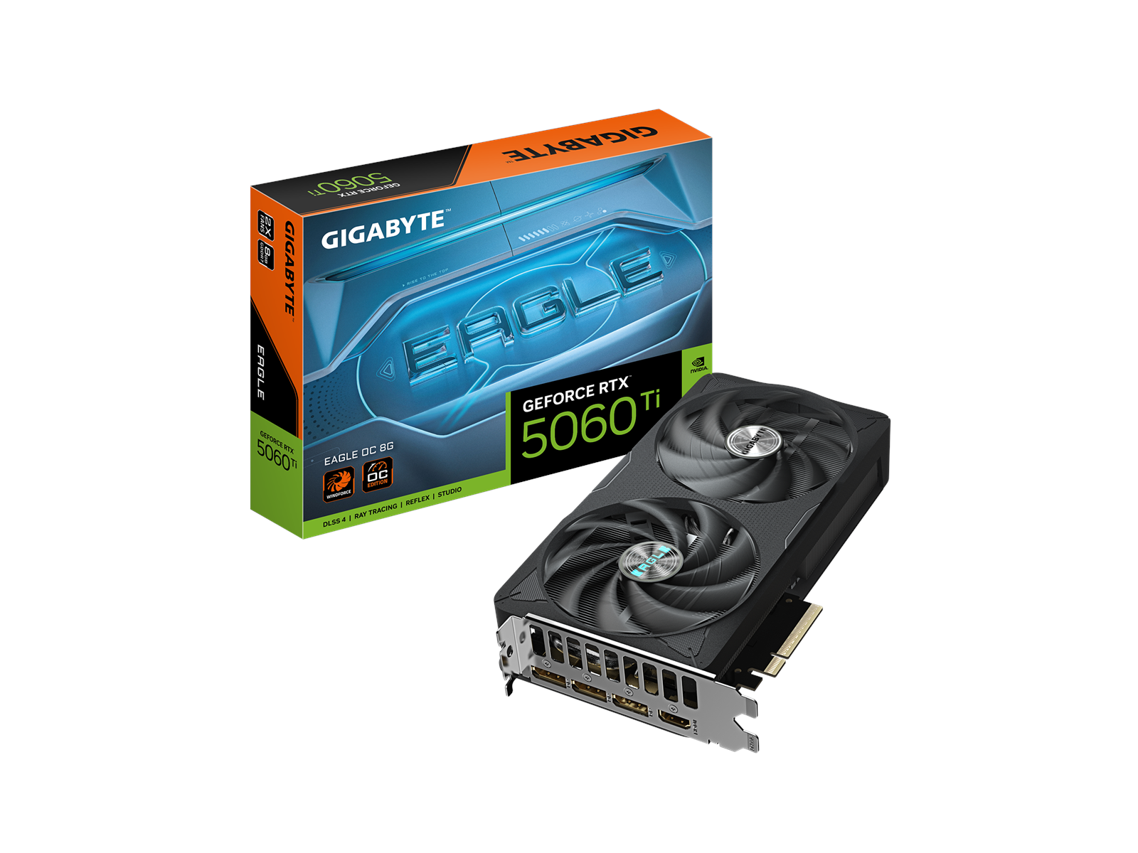GIGABYTE GeForce RTX 5060 Ti EAGLE OC - 8GB GDDR7 RAM - Grafikkort