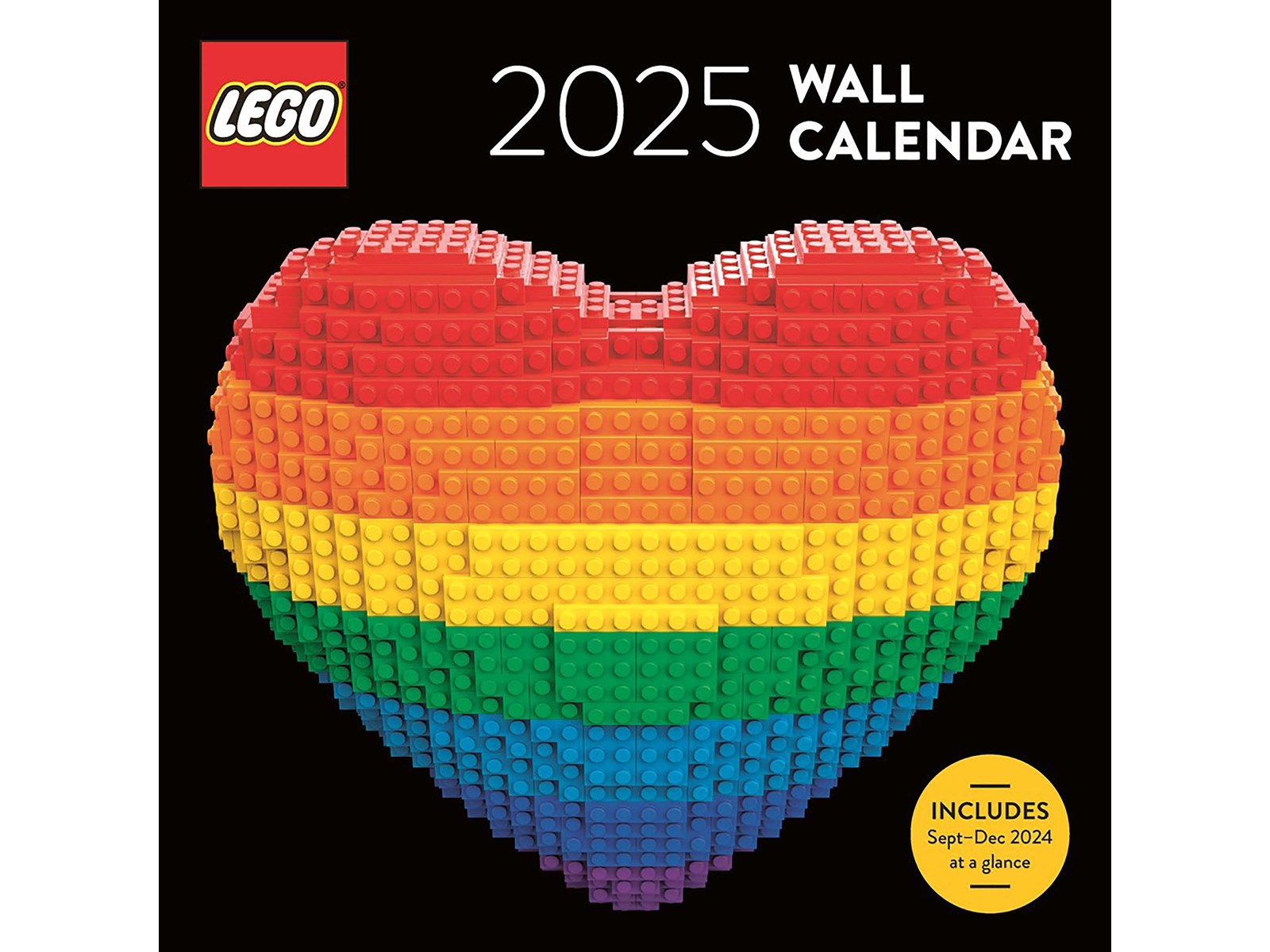 Euromic LEGO®Wall Calendar 2025 - Rainbow Heart | På lager | Billig