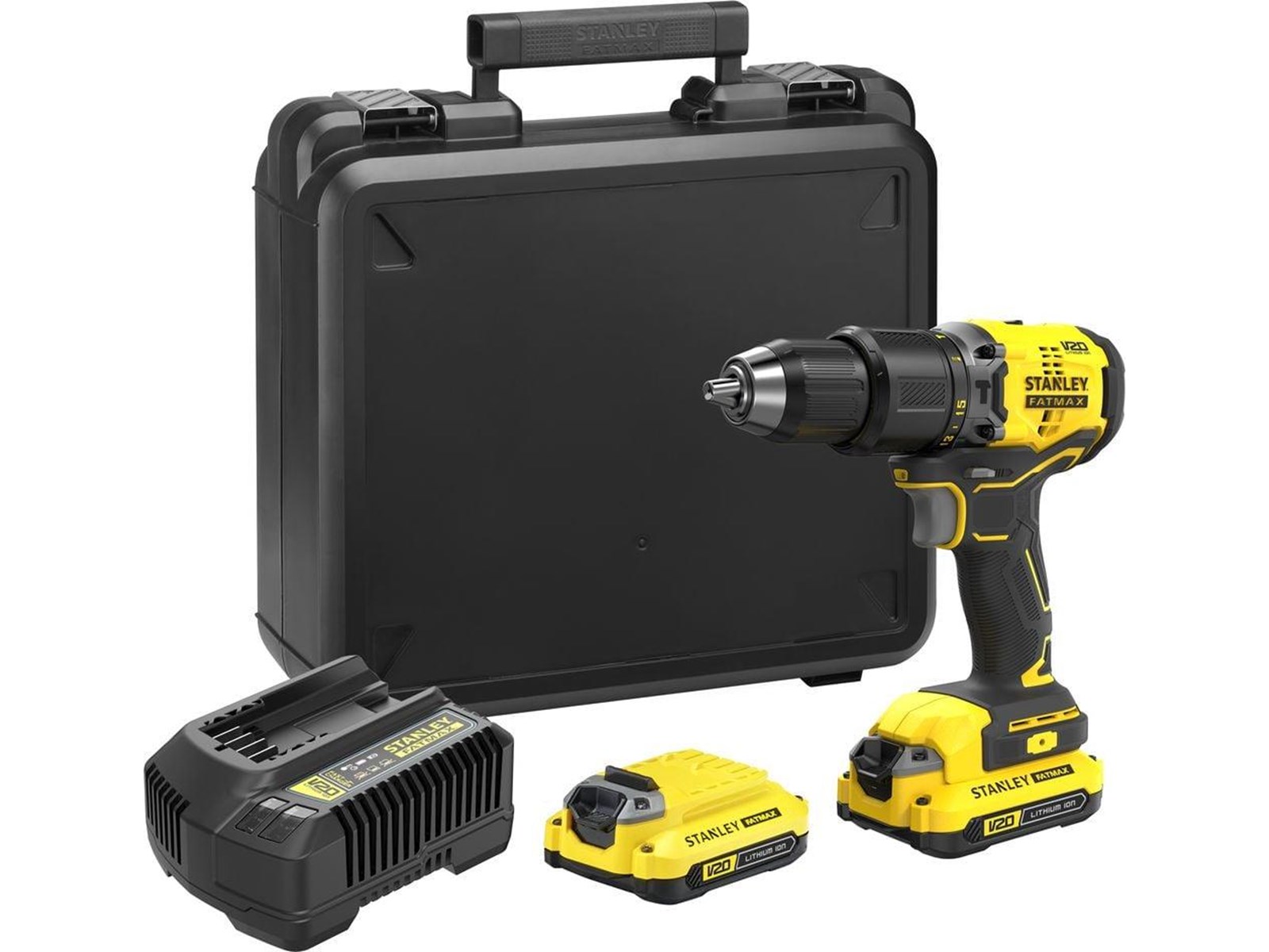 Stanley SFMCD715D2K-QW Cordless Drill Driver 2 x 2Ah Battery | Billig