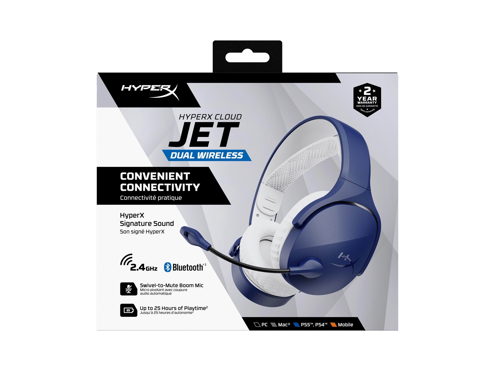 HyperX Cloud Jet Wireless Gaming Headset - Light Blue | Billig