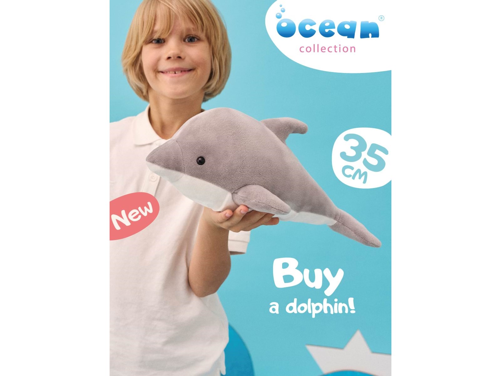 Orange Toys Delfin 70 cm | På lager | Billig