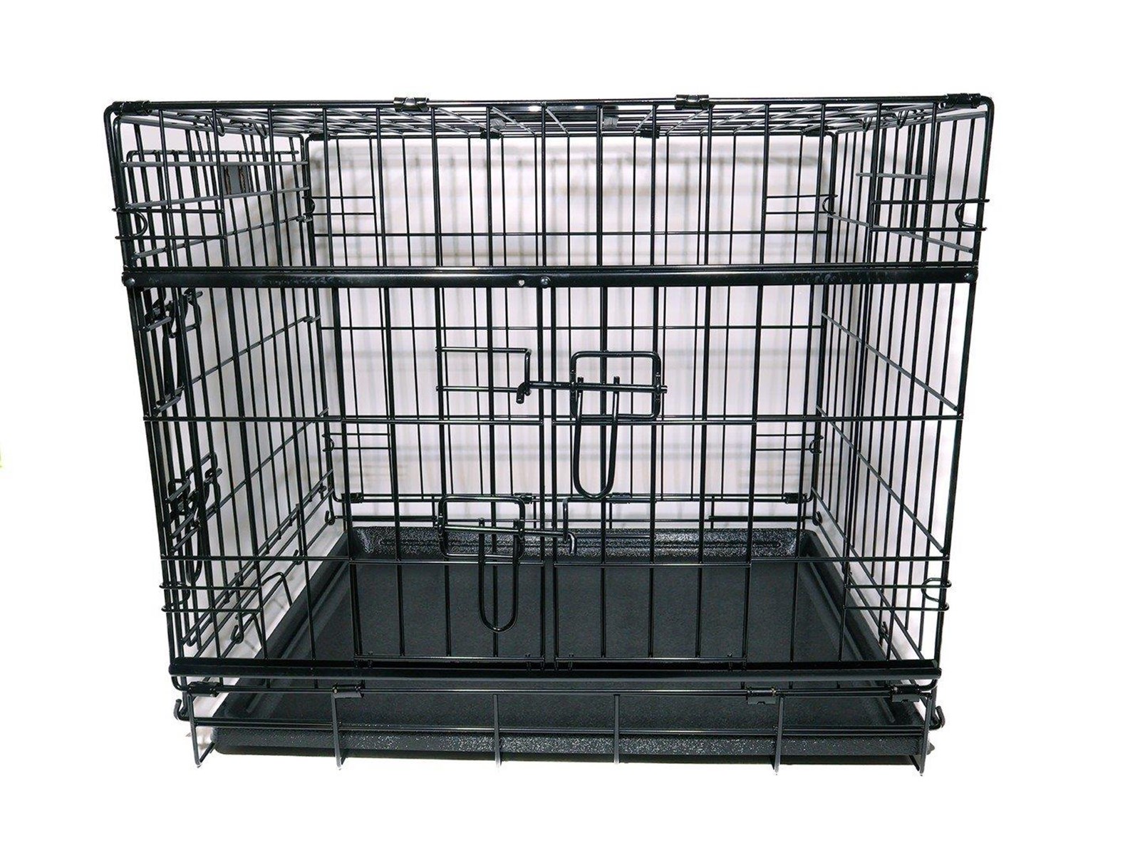 Active Canis - Premium Slidingdoor Cage - Black - 61 x 46 x 51