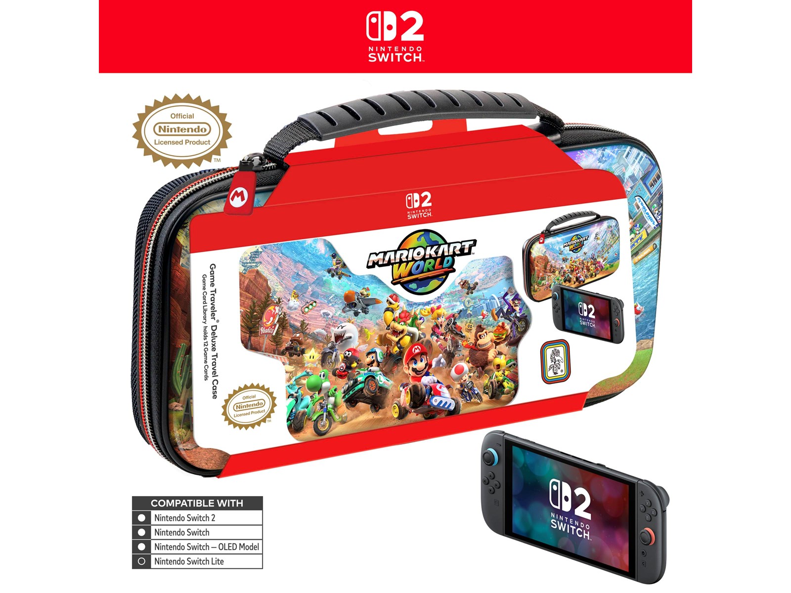 Nintendo NS2 Deluxe Travel Case NS212 (Mario Kart World) - Taske ...