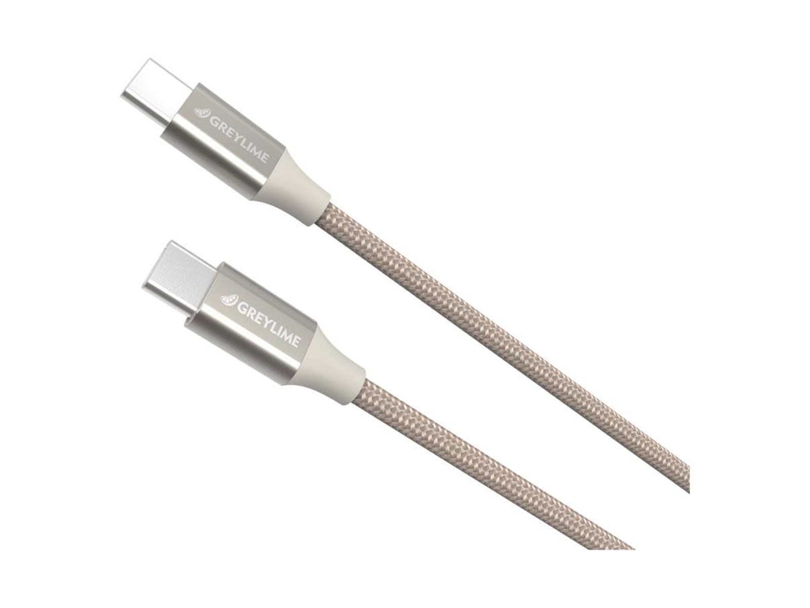GreyLime Braided USB-C to USB-C Cable Beige 1 m | Billig