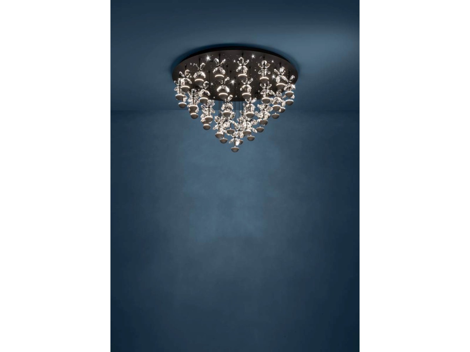 EGLO Stars of Light PIANOPOLI 2 loftlampe 43L sort/krystal | Billig