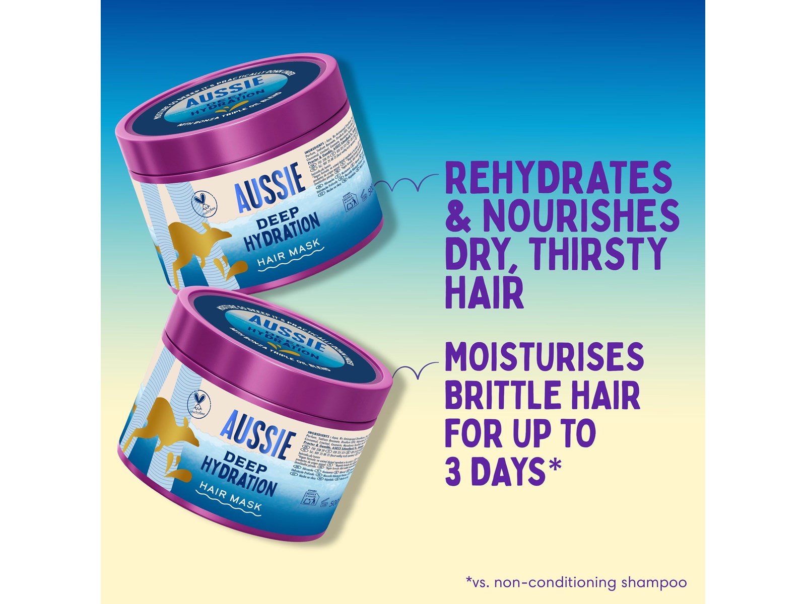 AUSSIE Deeep Moisture Hair Mask - 500ml | På lager | Billig