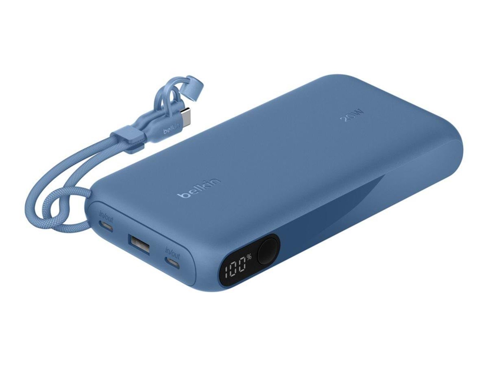 Belkin BoostCharge power bank - with display - 2 x USB-C USB - 20 Watt ...