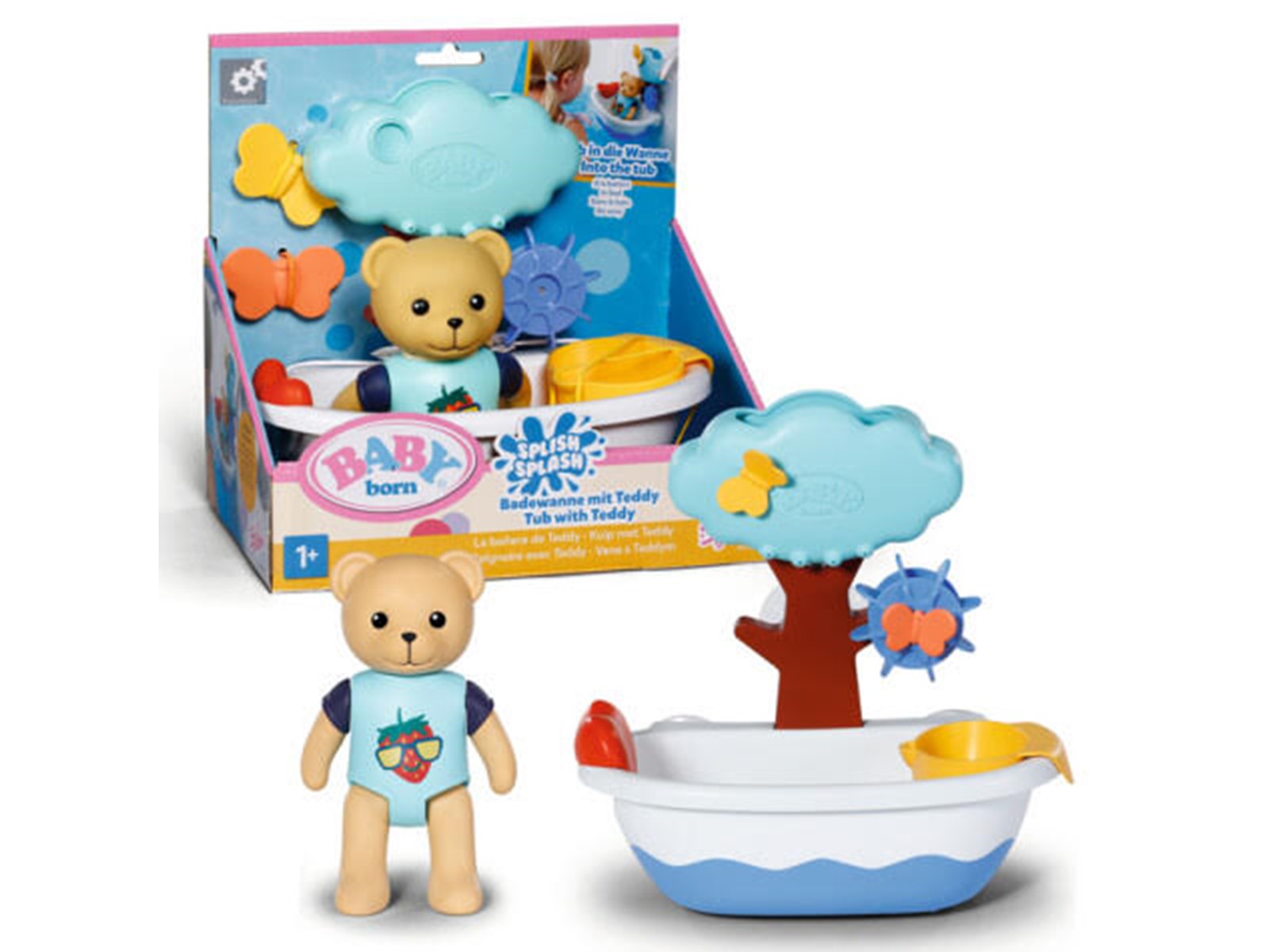 Baby Born Splish Splash Badekar med Bamse | Billig