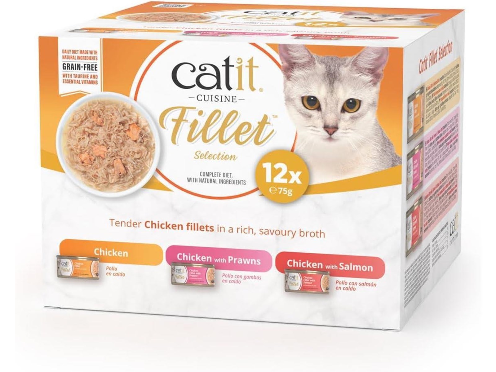 Catit - Cuisine Chicken Fillets Variety Pack 12x75g | Billig