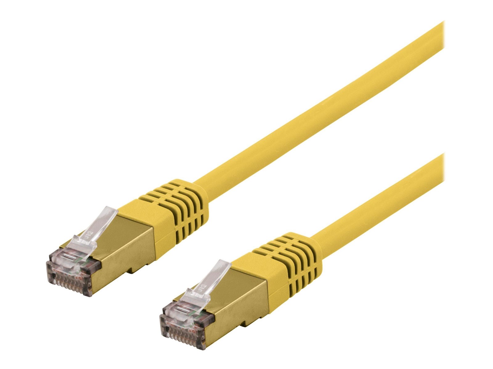 Deltaco SFTP-62GLAH - patch cable - 2 m - yellow - Gul - 2 meter