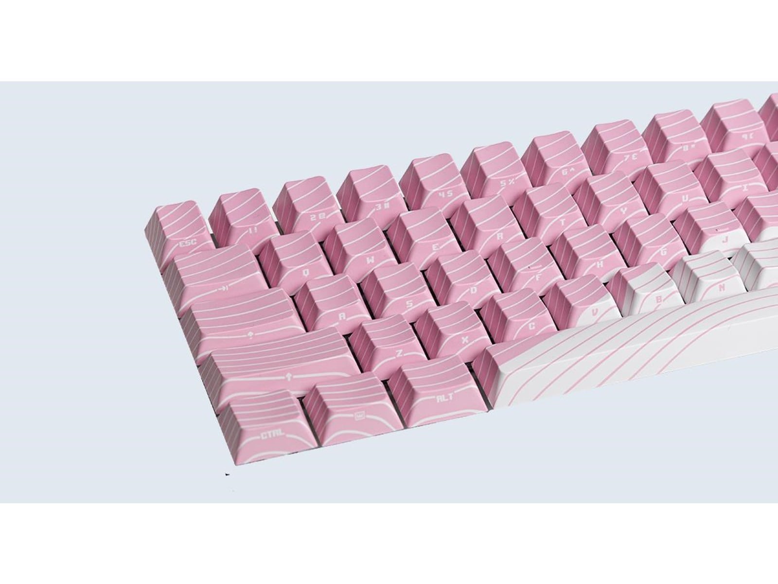Wooting Magnetic Waves ANSI Keycaps - Blossom Pink edition - Keycaps ...