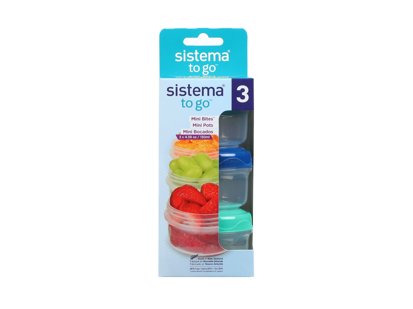 Sistema Mini Bites To Go 3 Pack - 130ml | På lager | Billig