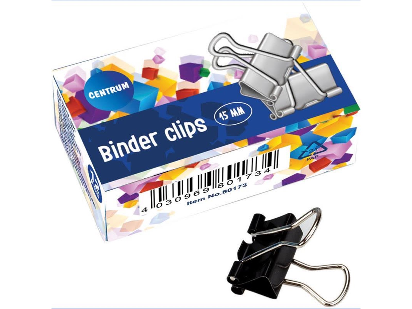 CENTRUM Foldback klemmer 12 stk. 15mm | Billig