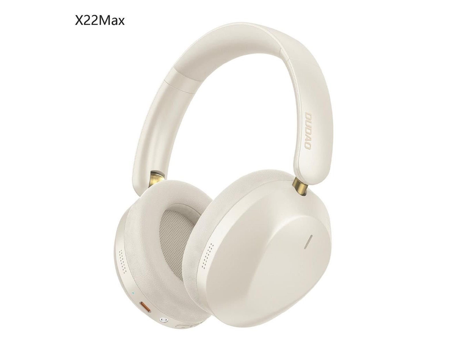 Dudao X22 Max Wireless On-Ear Bluetooth Headphones with ANC - Beige