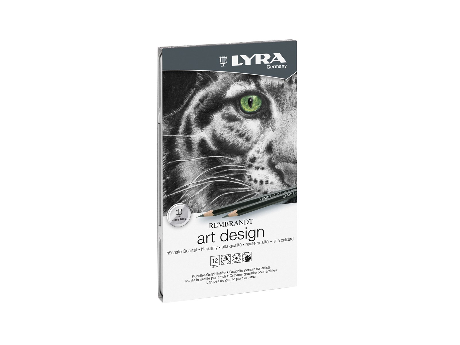 Lyra Rembrandt Art Design Tin box 12 pcs | På lager | Billig