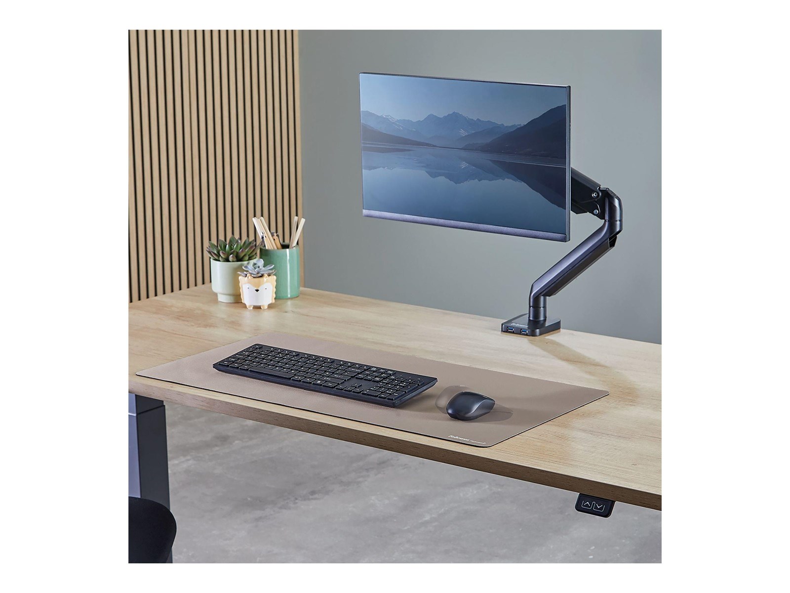 Fellowes Breyta desk mat - 80 x 40 cm - rubber - sand | Billig