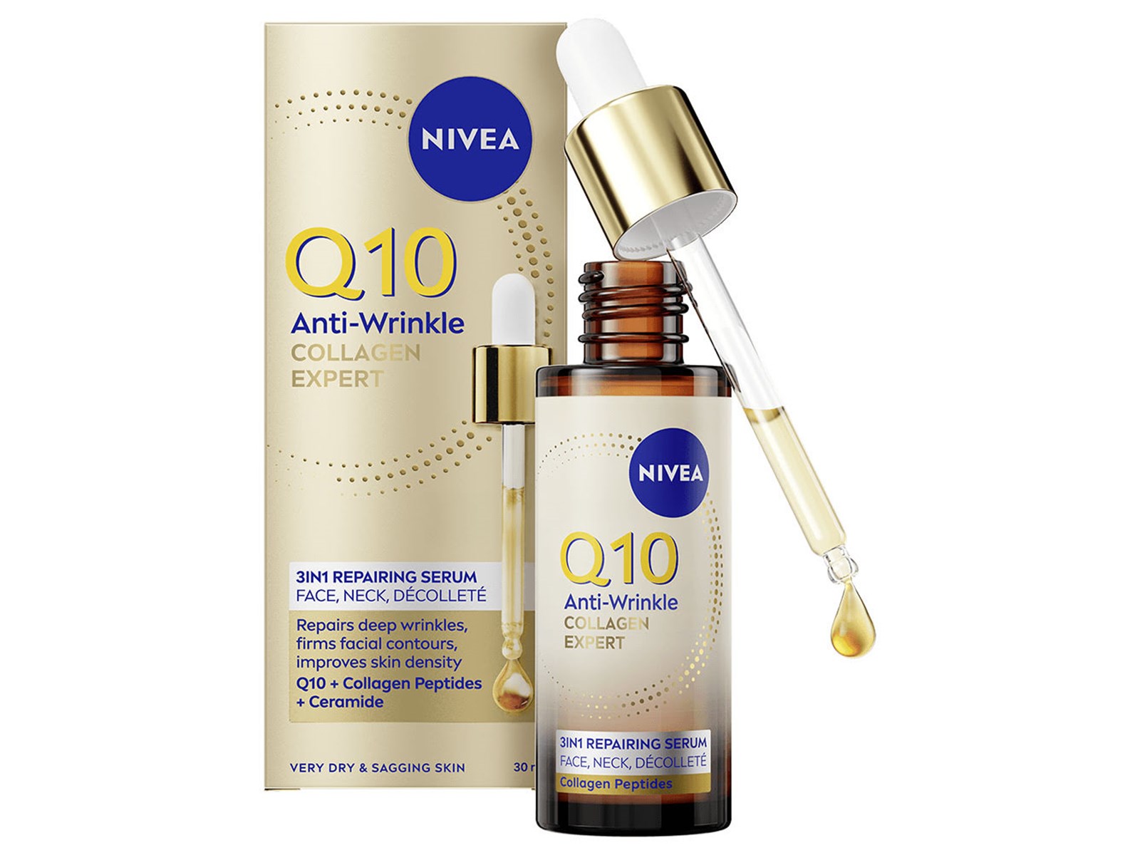 Nivea 3-IN-1 Collagen Boost Serum | På lager | Billig