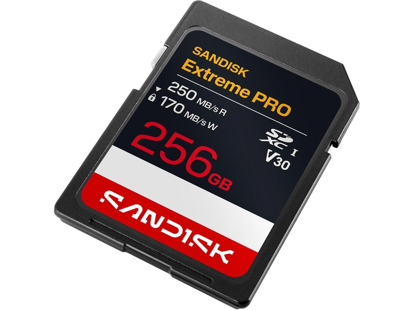 SANDISK Extreme PRO SD - 250MB/s - 256GB | Billig