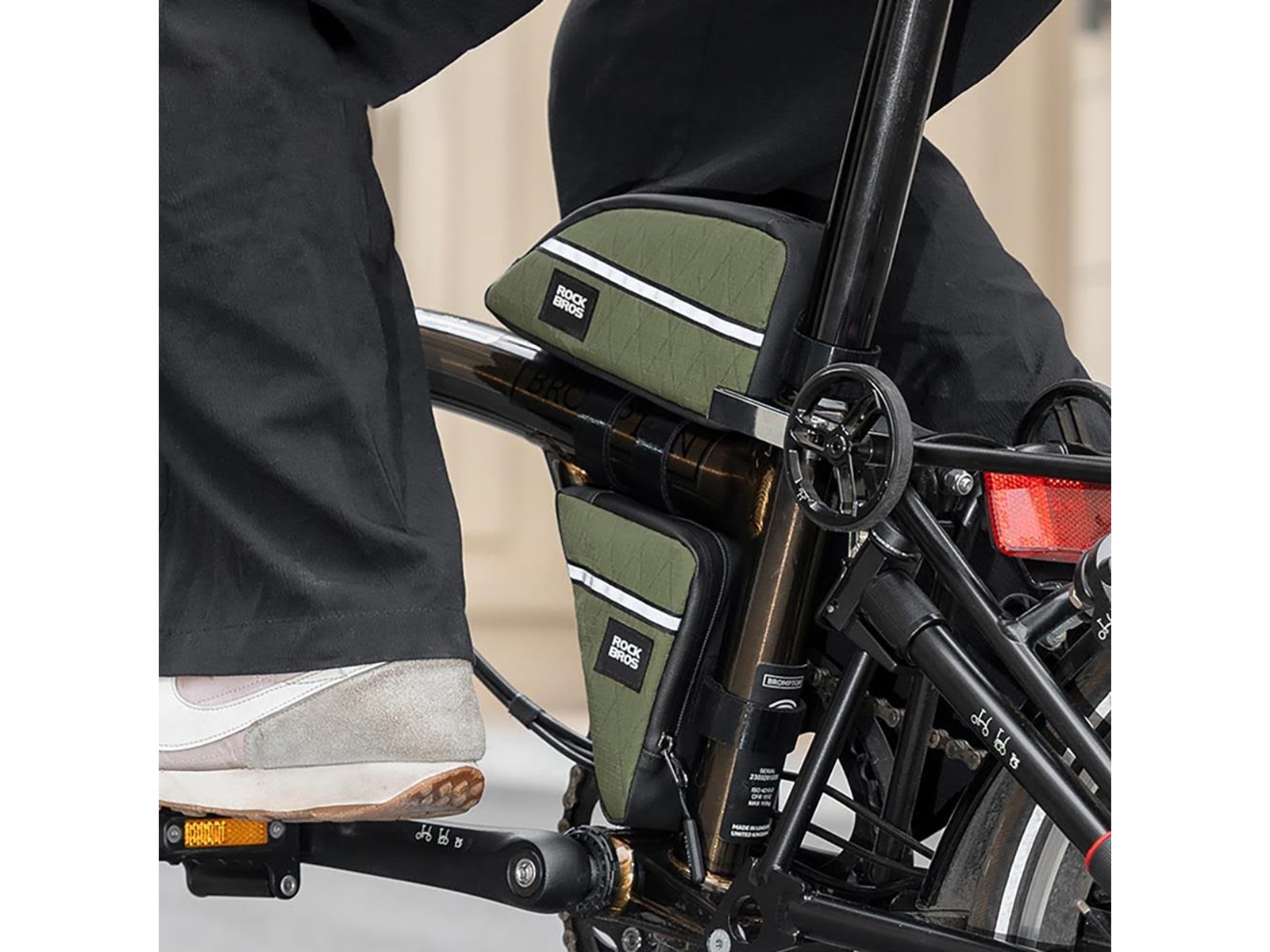 Rockbros Triangle Bike Frame Bag 0.3l - Green | Billig