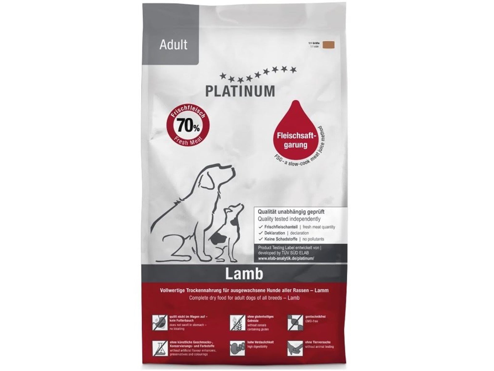 Platinum Adult Lamb - semi-moist dog food - 5kg *DEMO* | På lager