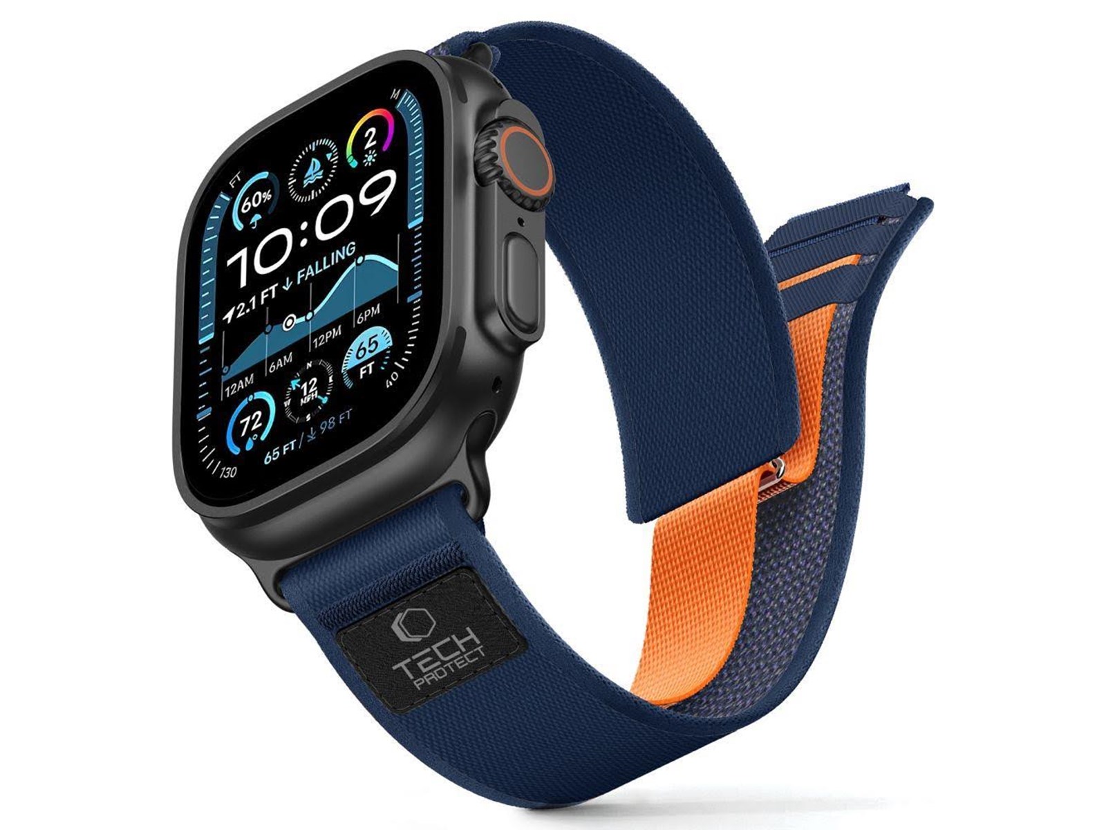 Tech-Protect Nylon Elite Strap for Apple Watch 44 / 45 / 46 / 49 mm ...