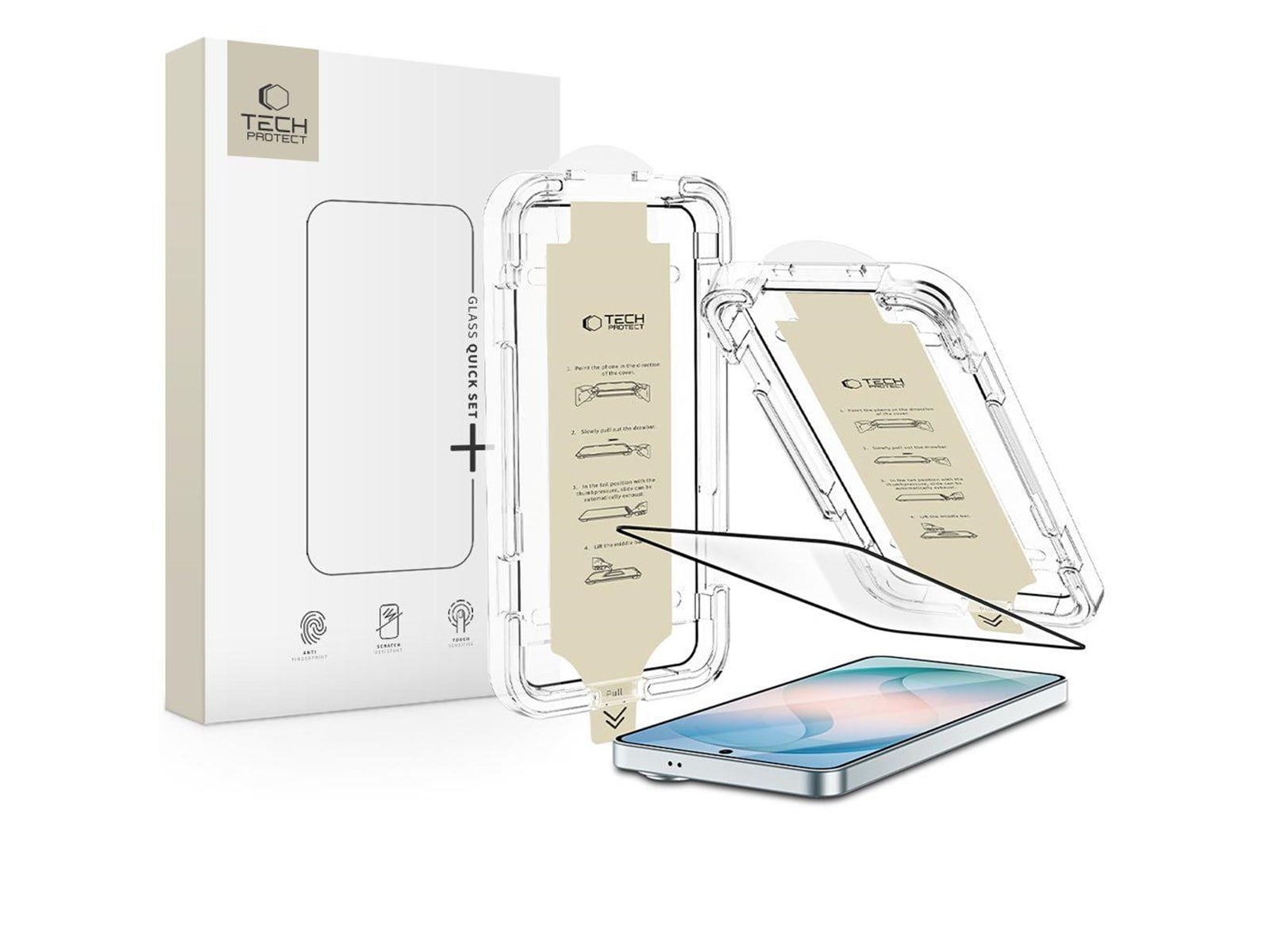 Tech-Protect Quick Set AR+ Anti-Reflective Glass for Samsung Galaxy S26 ...