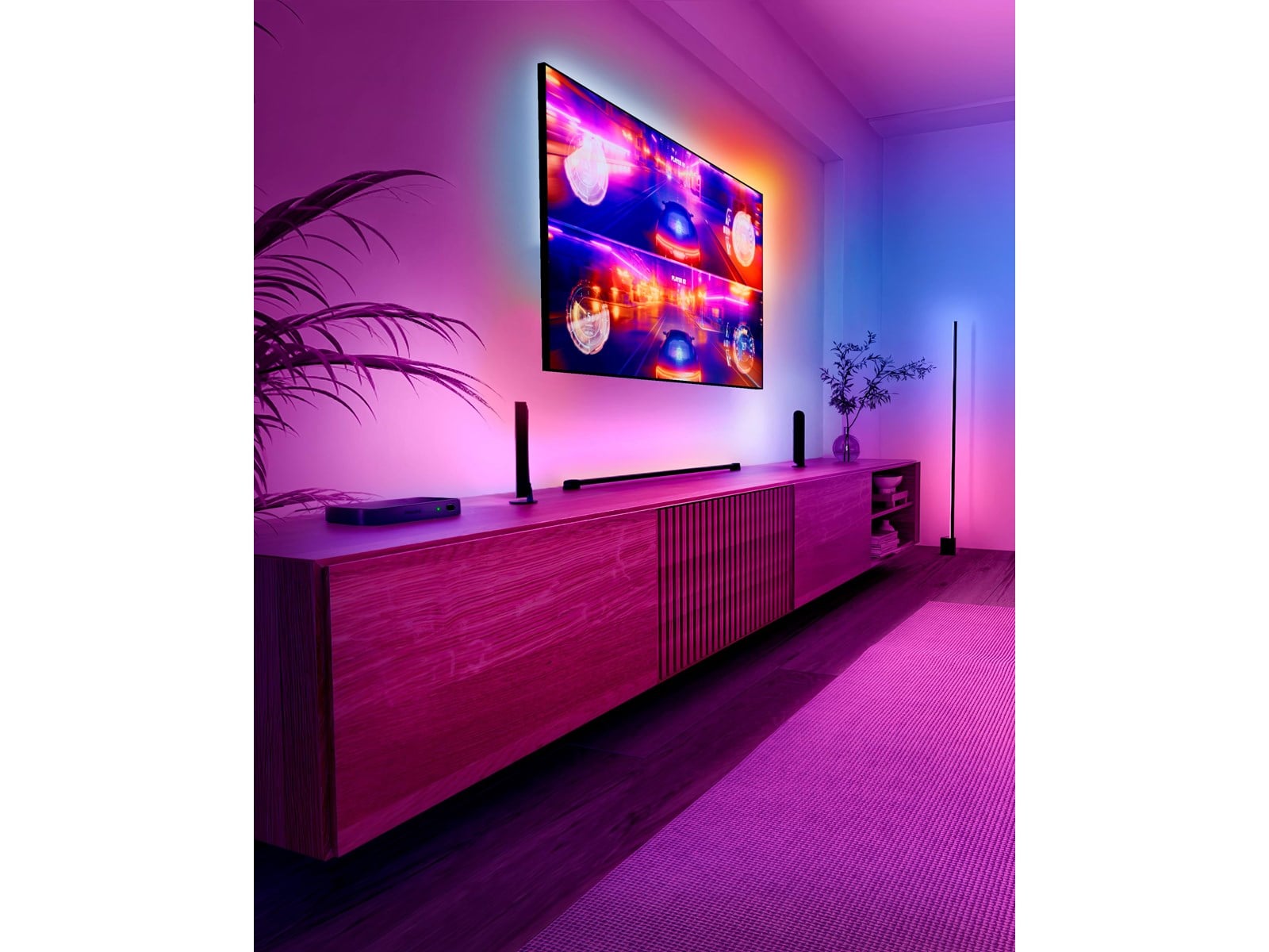 Philips Hue Play Gradient Lightstrip TV 65" + Sync box 8K pakke