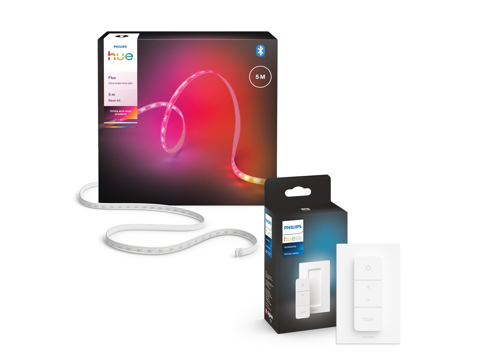 Philips Hue Flux Ultra Bright LED-strip 5 m + Dimmer Switch V2