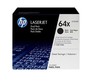 HP 64XD / CC364XD - Black Laser Toner - Lasertoner Sort | Billig