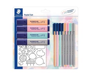 Staedtler Pastel set with 4 textsurfer classic 4 Triplus fineliners 4 ...