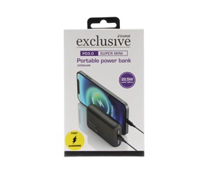 Insmat power bank - Li-pol - USB 24 pin USB-C - 22.5 Watt - 20000 mAh
