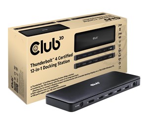 Club 3D 12-in-1 - docking station - USB-C / USB4 / Thunderbolt 3 ...