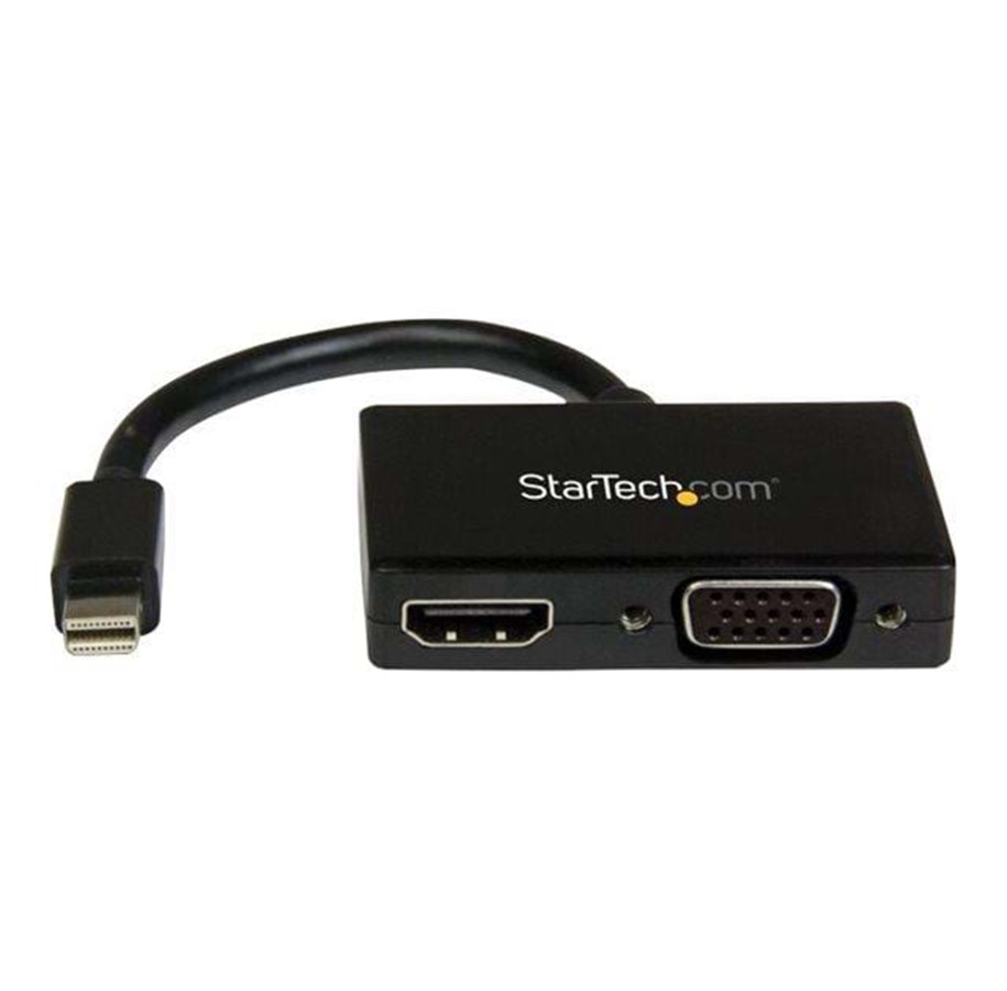 StarTech.com Travel A/V adapter: 2-in-1 Mini DisplayPort to HDMI or VGA ...