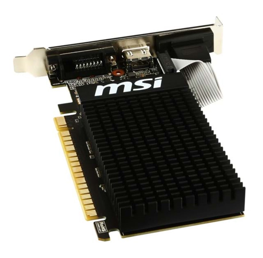 MSI GeForce GT 710 Silent Low Profile - 1GB GDDR3 RAM - Grafikkort