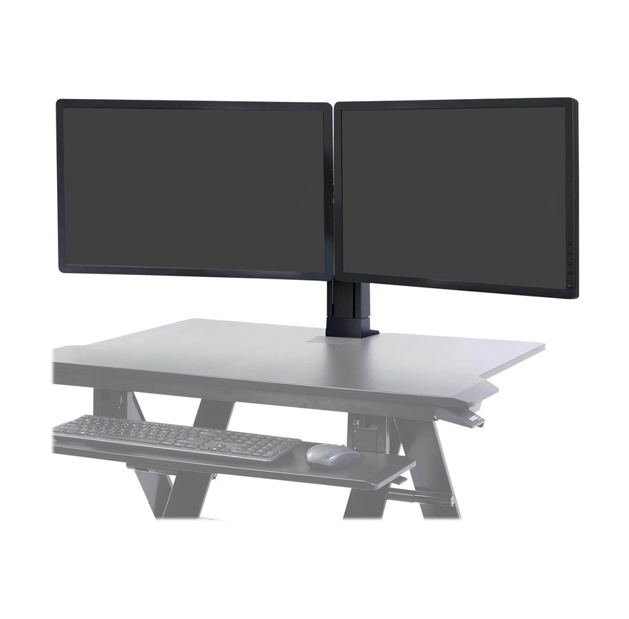 Ergotron WorkFit Dual Monitor Kit Dobbelt skærm-sæt, sort | Billig