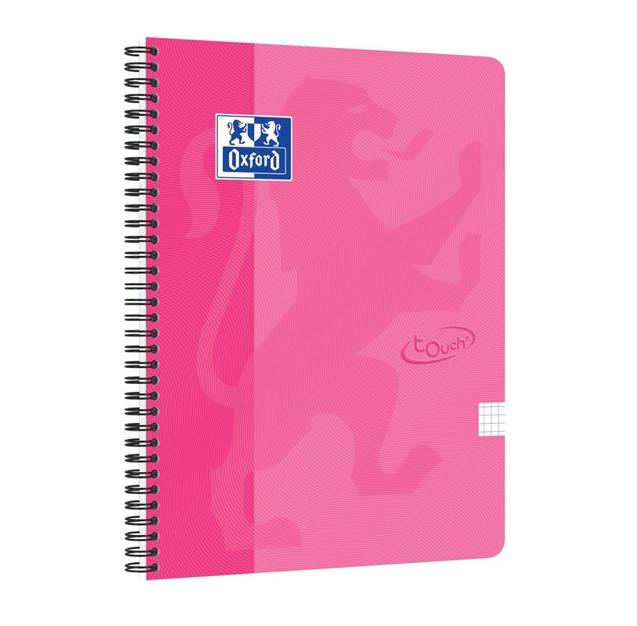Oxford Touch Notebook A4 squared 5 mm soft touch cover twin-wire 140 pages
