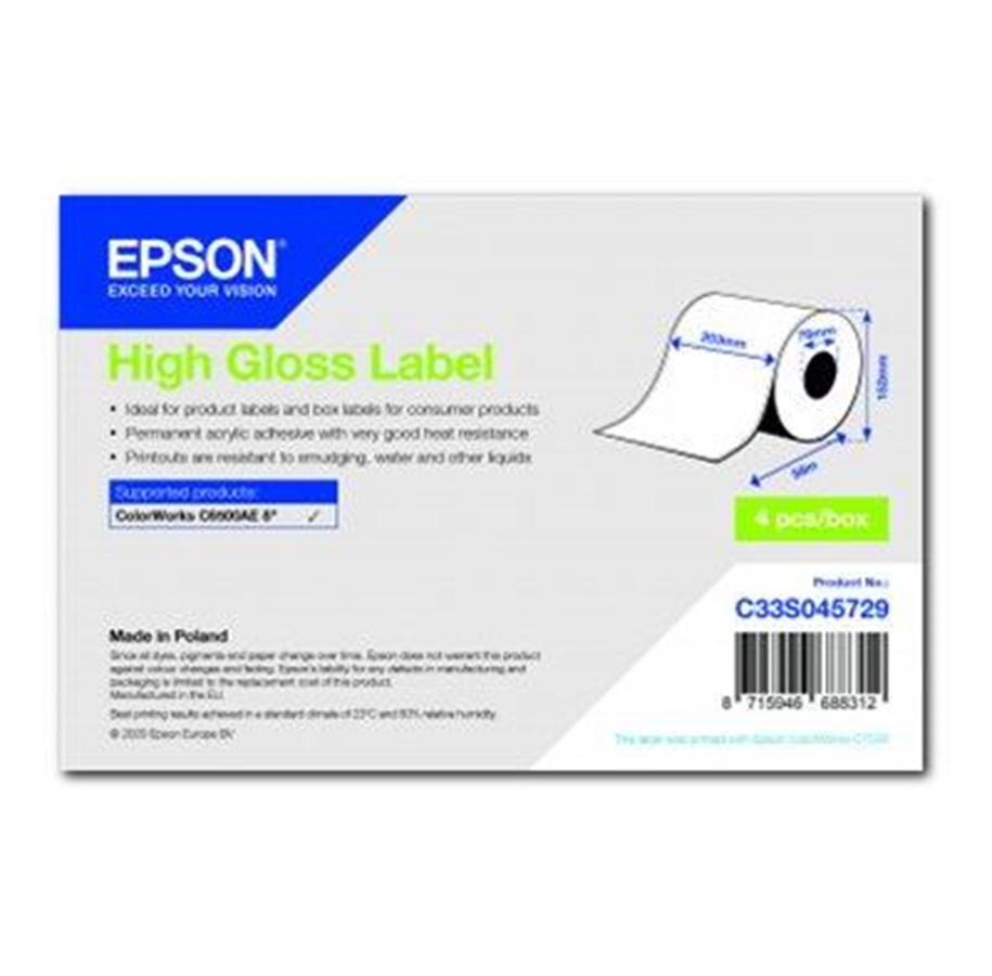Epson - continuous labels - 4 roll(s) - Roll (20.3 cm x 58 m) | Billig