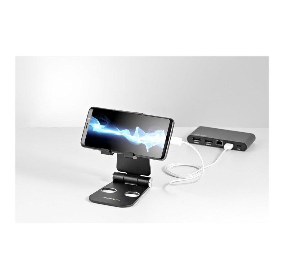StarTech.com Phone and Tablet Stand - Foldable - Multi Angle - Aluminum ...