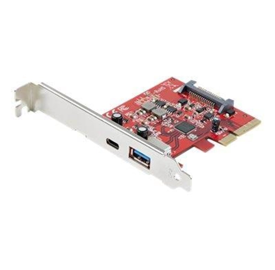 StarTech.com 2-Port 10Gbps USB-A & USB-C PCIe Card Adapter - USB 3.1 ...