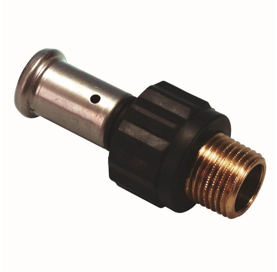 Henco pres kobling pvdf pres/udvendig gevind 63 mm x 2 | Billig