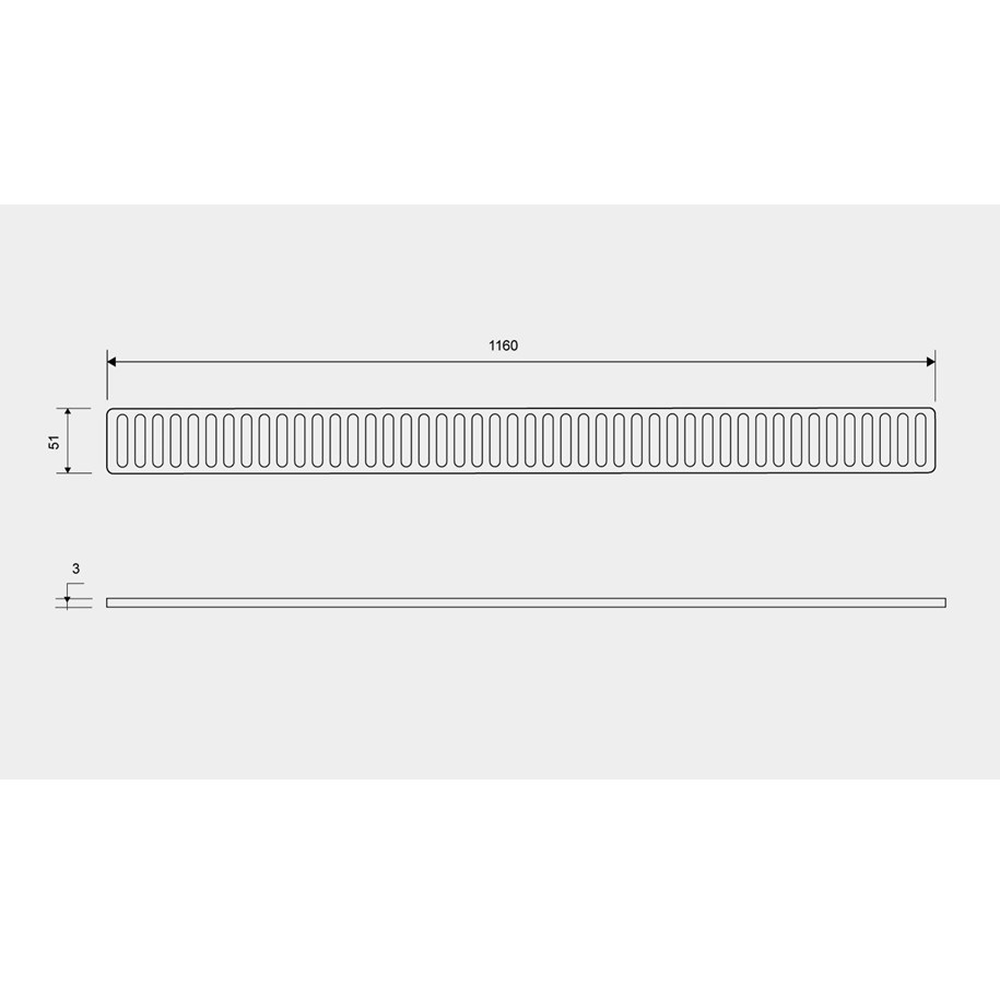 Unidrain ClassicLine rist Column, 1200 mm | Billig